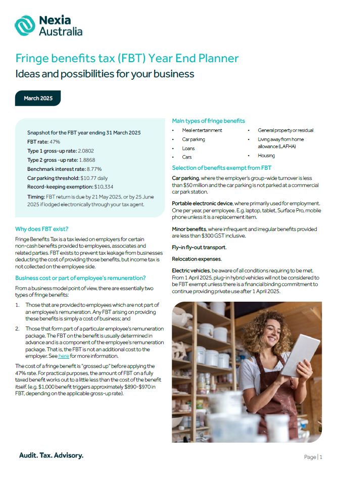 FBT Year End Planner - Ideas and Possibilities for your Business ...